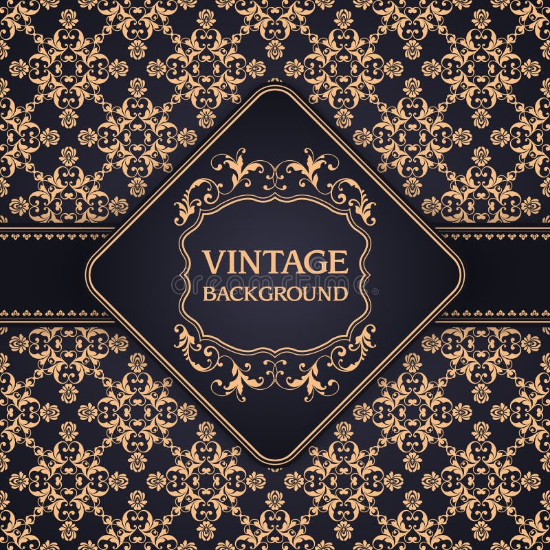 Template with Decorative Pattern and Ornate Frame. Ornamental Lace ...