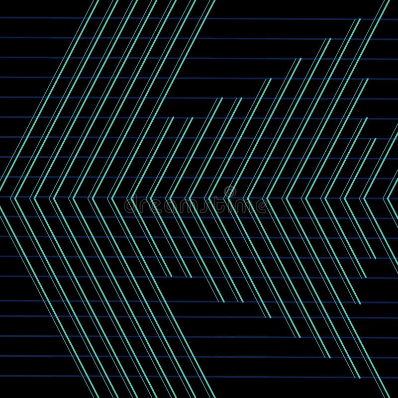 Template Design. Arrow Line Objects. Green Neon Color Abstract. Stock ...