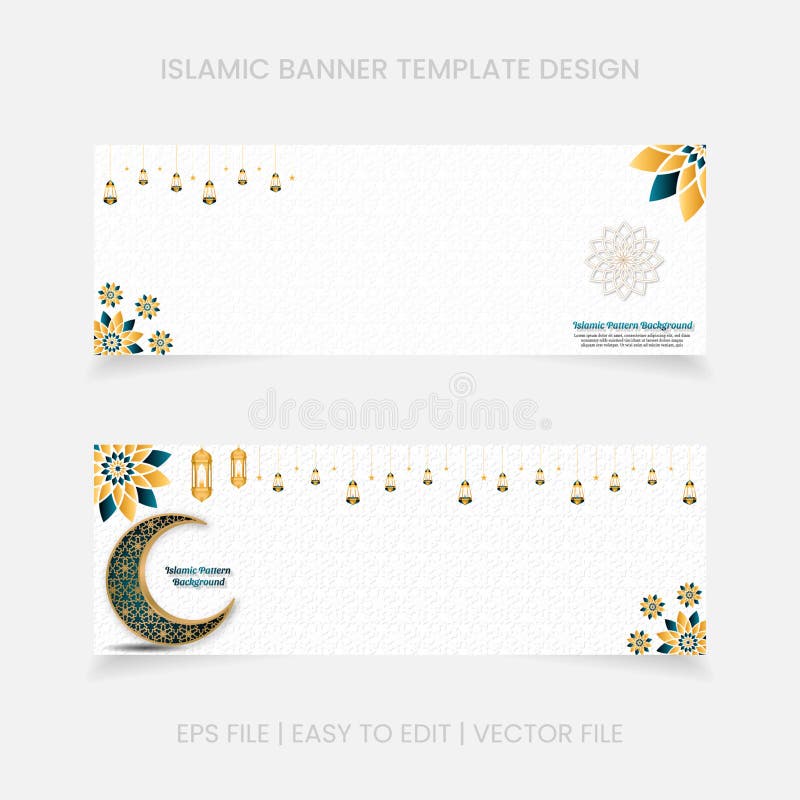 Clean Modern Islamic Background Design Stock Illustration ...