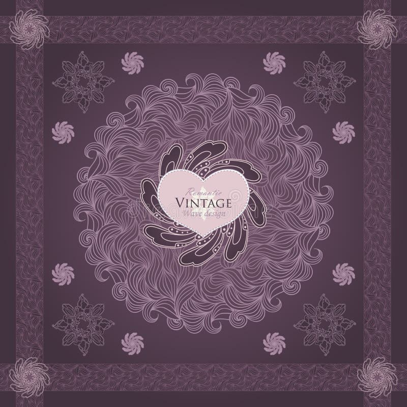 Template Design for Card or Shawl. Stock Vector - Illustration of ...