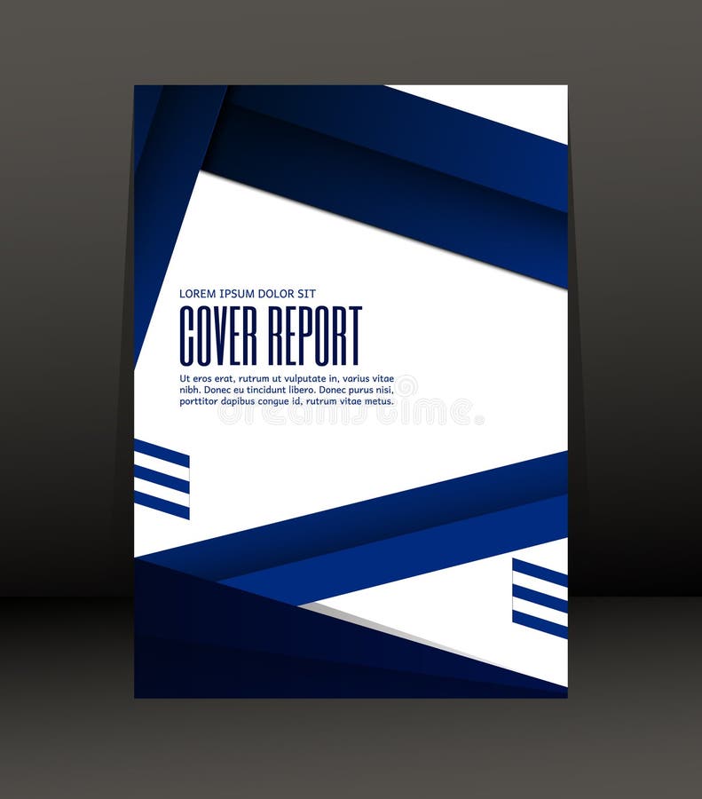Template Design for Cover Report. Flyer. Poster in A4 Size Stock Vector ...