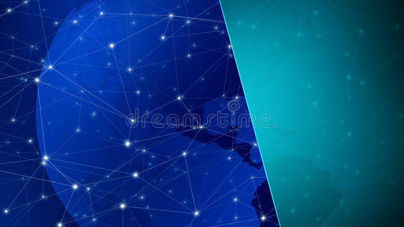 Template Design Creative Layout for News Backdrop with Futuristic Globe ...