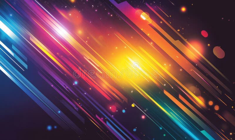 Template Design Illustration with a Techno Arrow Background Stock Image ...