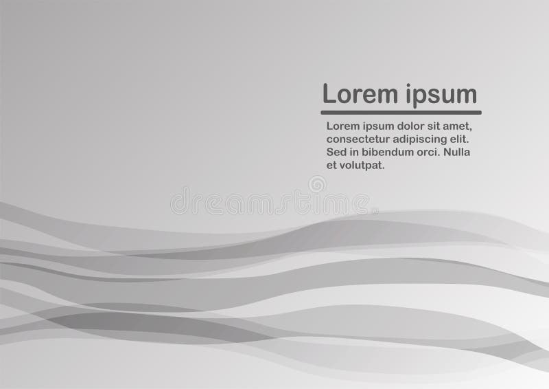 Template Design for Presentation in Wave Form. Stock Vector ...