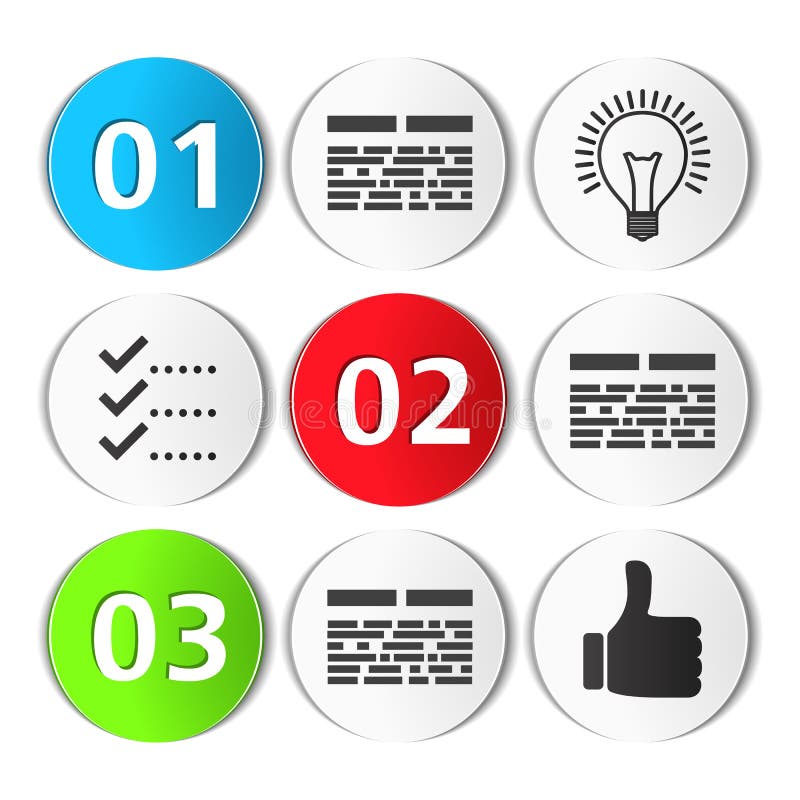 Design Template with Circles Stock Vector - Illustration of manual ...