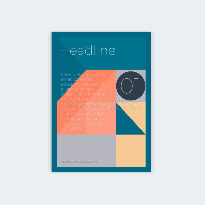 Template Design for Vertical Abstract Cover A4. Stock Vector ...