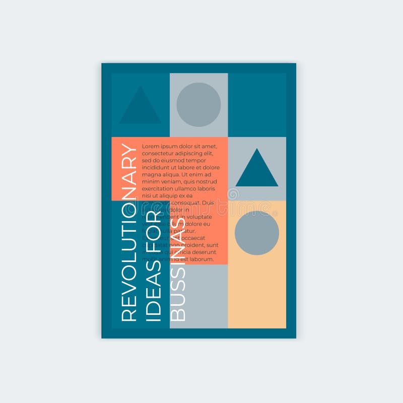 Template Design for Vertical Abstract Cover A4. Stock Vector ...