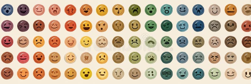 Daily Feelings Log Template Featuring Expressive Icons for Emotional ...