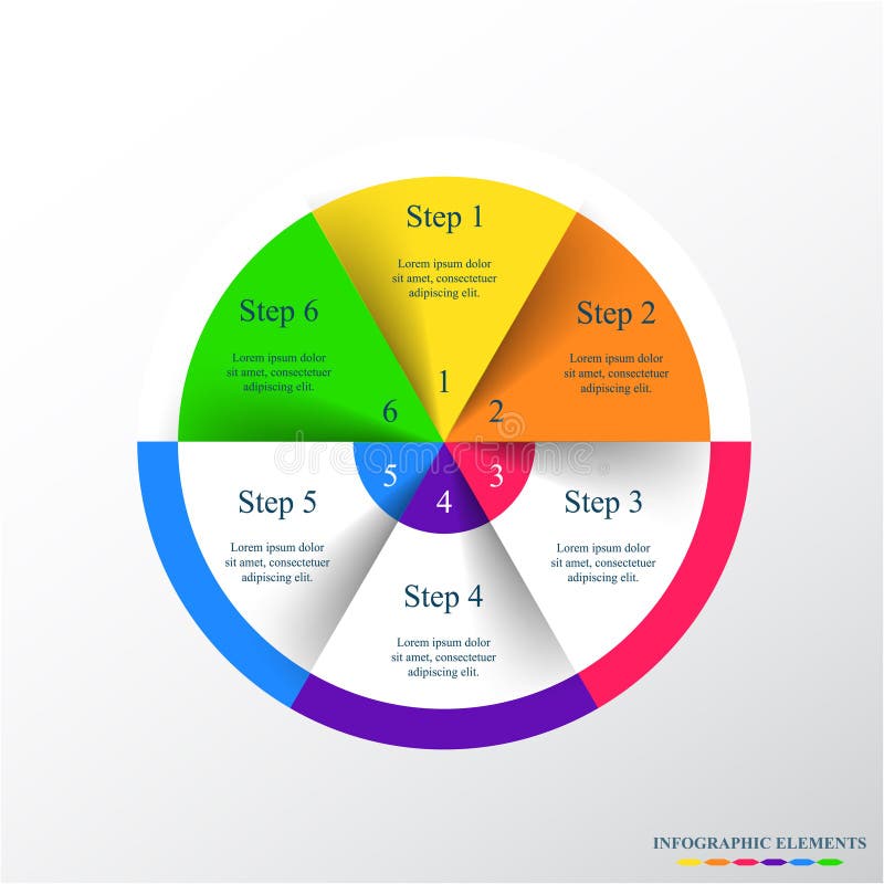 Vector Infographic Template Stock Vector - Illustration of parts, card ...