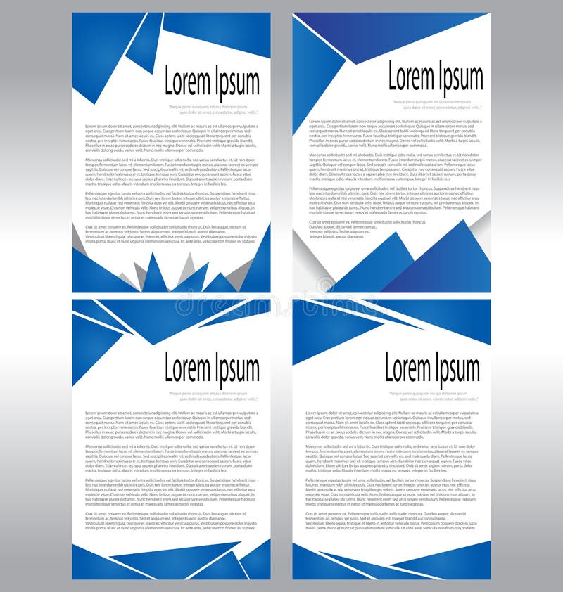 Template Document Set stock vector. Illustration of booklet - 68930642