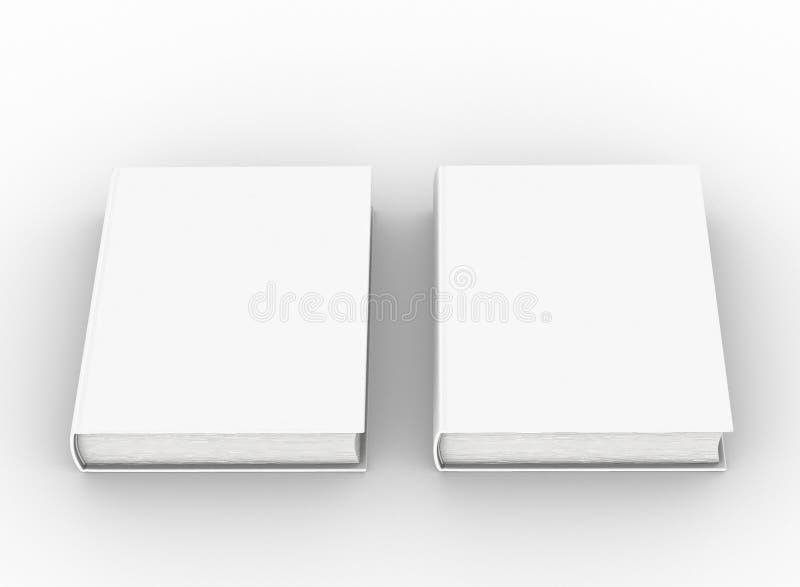 Template Empty Book Mockup Set White Background Stock Illustration ...