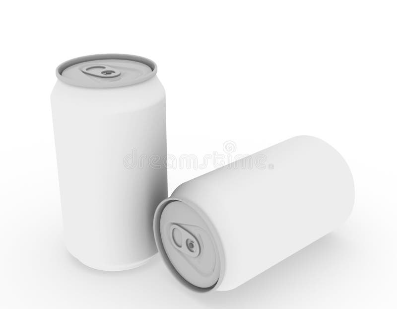 Template empty can mockup stock illustration. Illustration of package ...