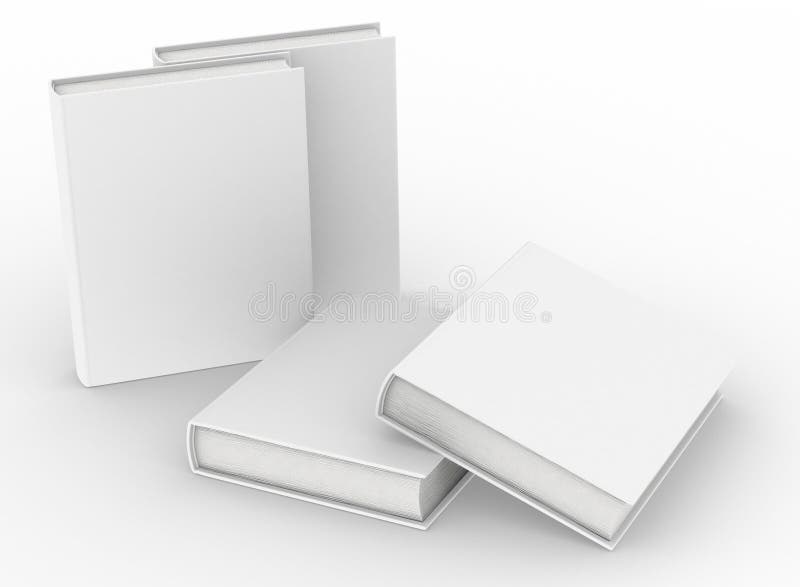 Template Empty Hardcover Book Mockup Set Stock Illustration ...