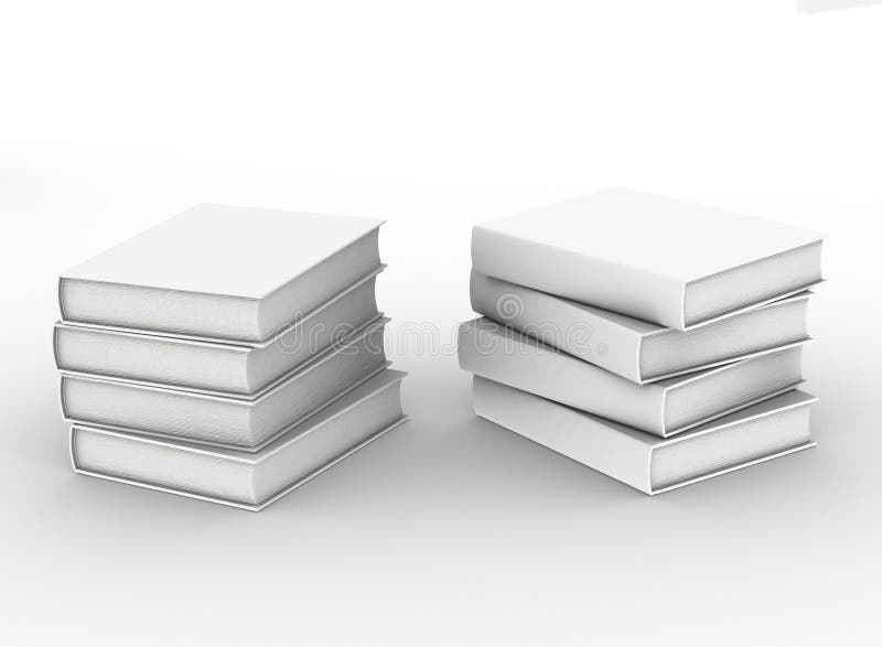 Template Empty Hardcover Book Mockup Set Stock Illustration ...