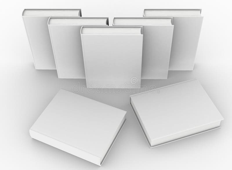 Template Empty Hardcover Book Mockup Set Stock Illustration ...