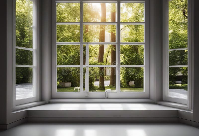 Template Empty Wall Curtain Interior Eaves Mockup White Room Plinth ...