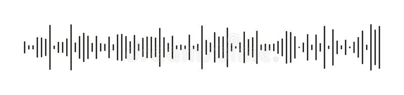 Template of Equalizer Symbol. Waveform Pattern. Voice Message Template ...