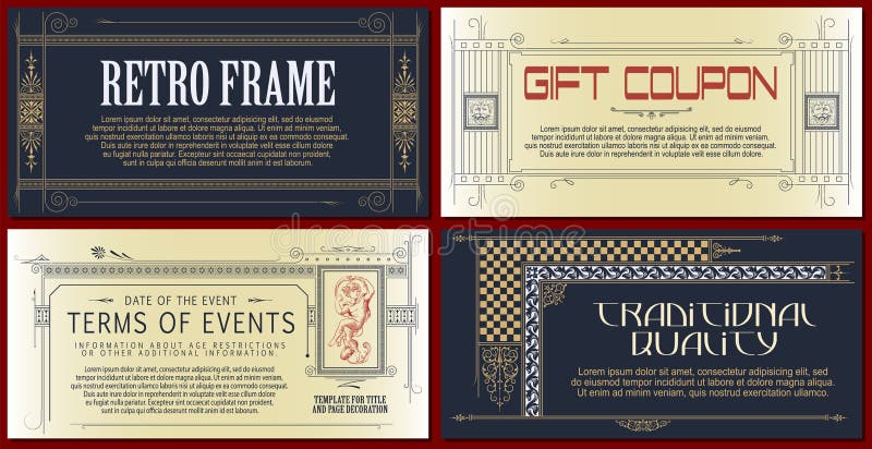 Template Flyer, Invitations or Greeting Cards Stock Vector ...