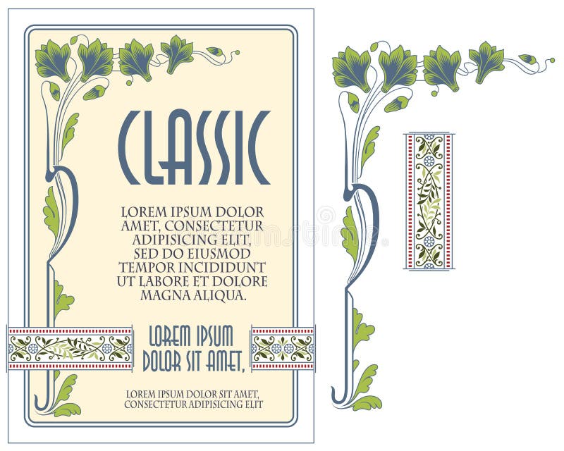 Template Flyer, Invitations or Greeting Cards Stock Vector ...