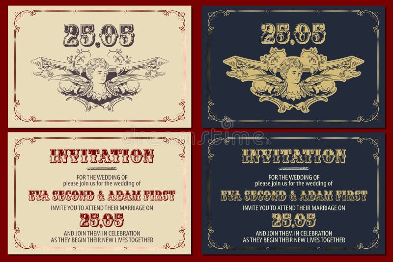 Template Flyer, Invitations or Greeting Cards Stock Vector ...