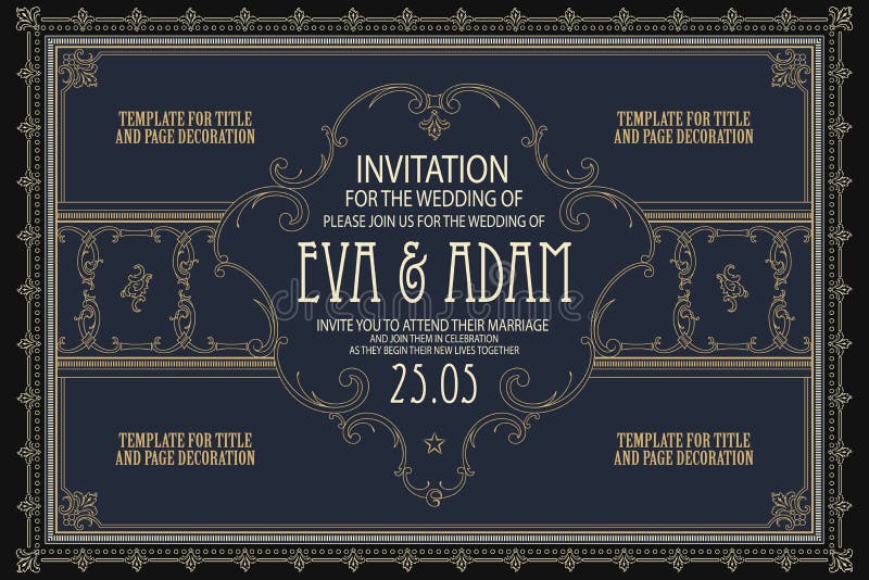 Template Flyer, Invitations or Greeting Cards Stock Vector ...