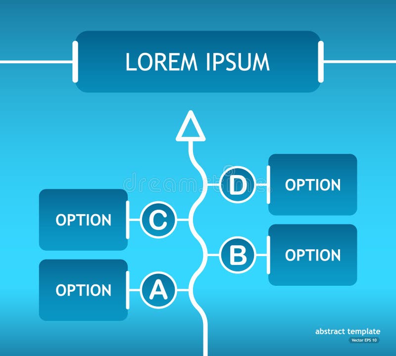 Template with four options stock vector. Illustration of label - 71017112