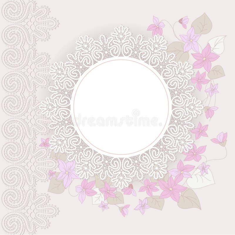Template Frame Design for Card Stock Vector - Illustration of charming ...