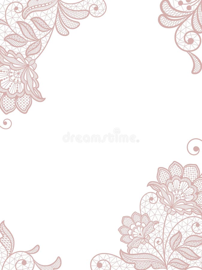 Template Frame Design for Card Stock Vector - Illustration of doily ...