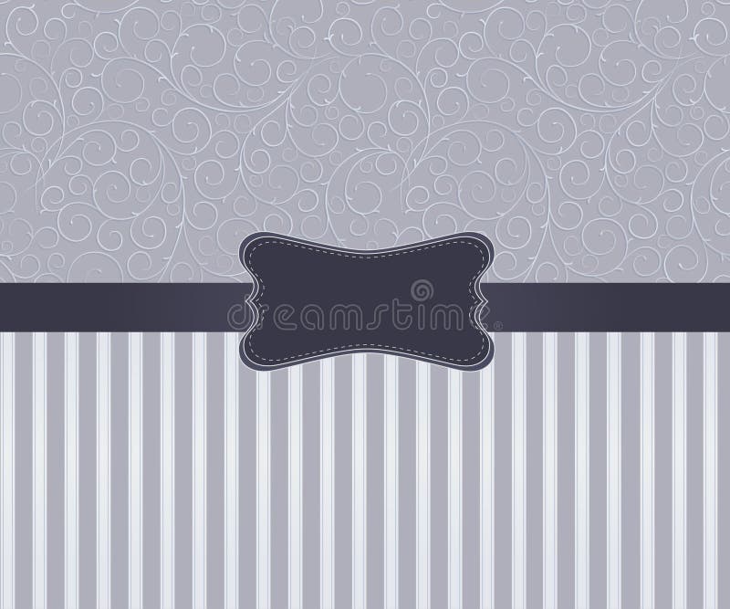 Template Grey Frame Design for Card. Stock Vector - Illustration of ...
