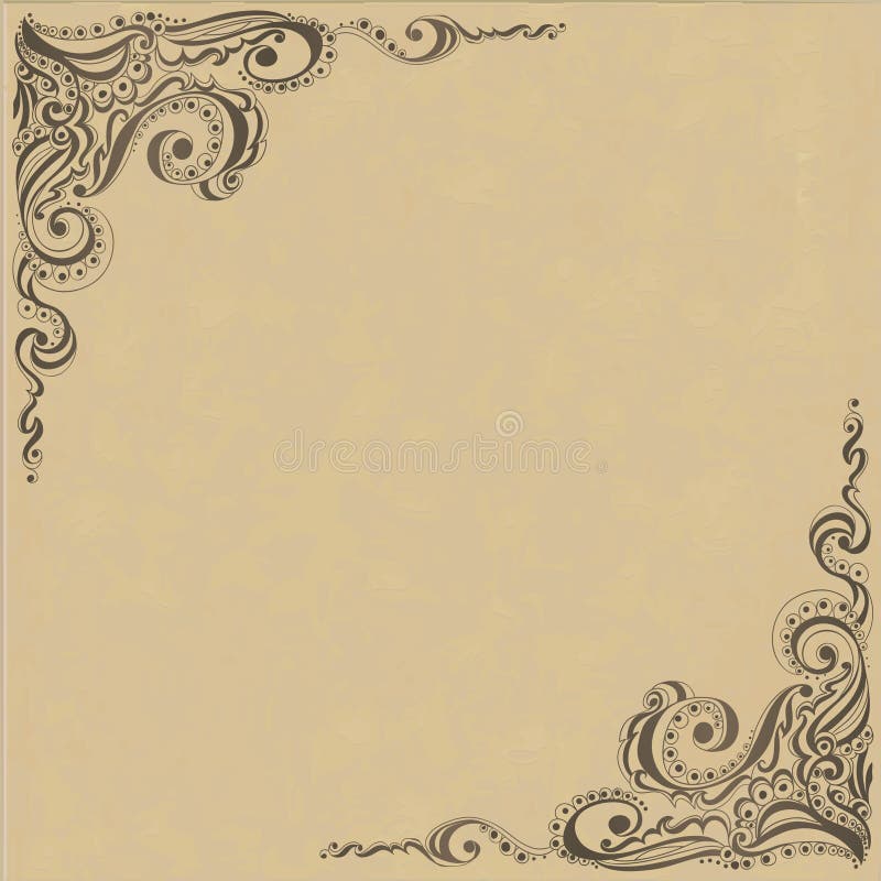 Template Frame Design for Card Stock Vector - Illustration of ...