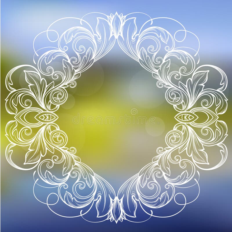 Template Frame Design for Card. Stock Vector - Illustration of element ...