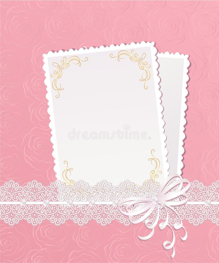 Template Frame Design for Card, [Converted] Stock Vector - Illustration ...