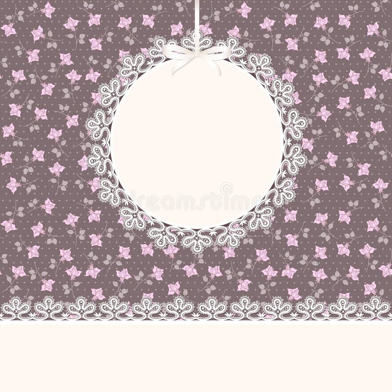 Template Frame Design for Card Stock Vector - Illustration of cute ...