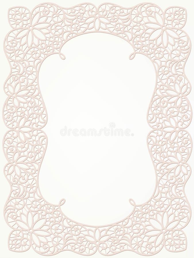 Template Frame Design for Invitation Card Stock Vector - Illustration ...