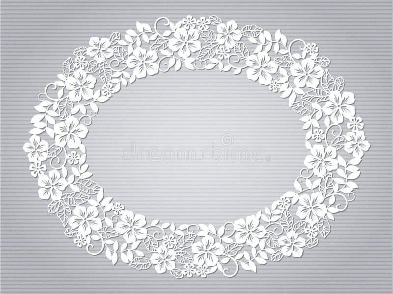 Template Frame Design for Greeting Card Stock Vector - Illustration of ...