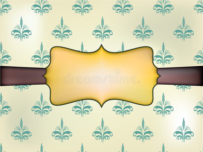 Template Frame Design for Greeting Card . Background - Seamless Pattern ...