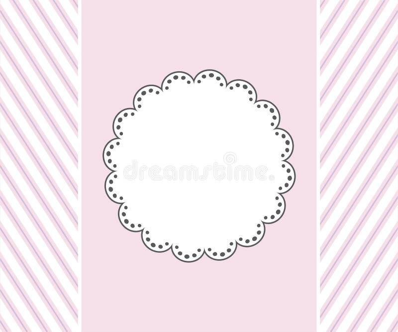 Template Frame Design for Greeting Card Stock Vector - Illustration of ...