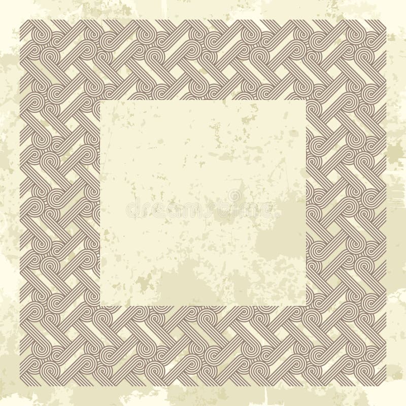 Template Frame with Pattern Background. Vector Stock Vector ...