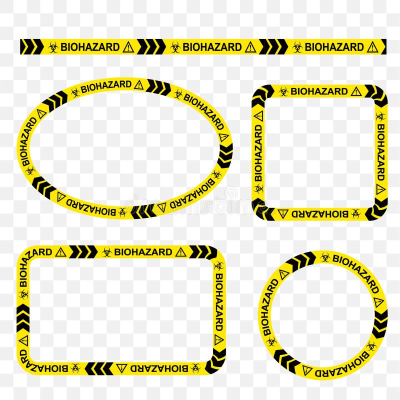 Template - Frame - Police Line - Danger 0Simple Set Vector Oval ...