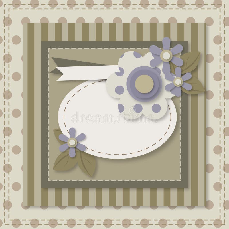 Template of greeting card stock vector. Illustration of pattern - 35418504