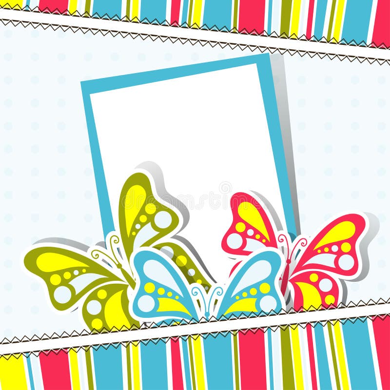 Template Greeting Card, Vector Stock Vector - Illustration of drawing ...