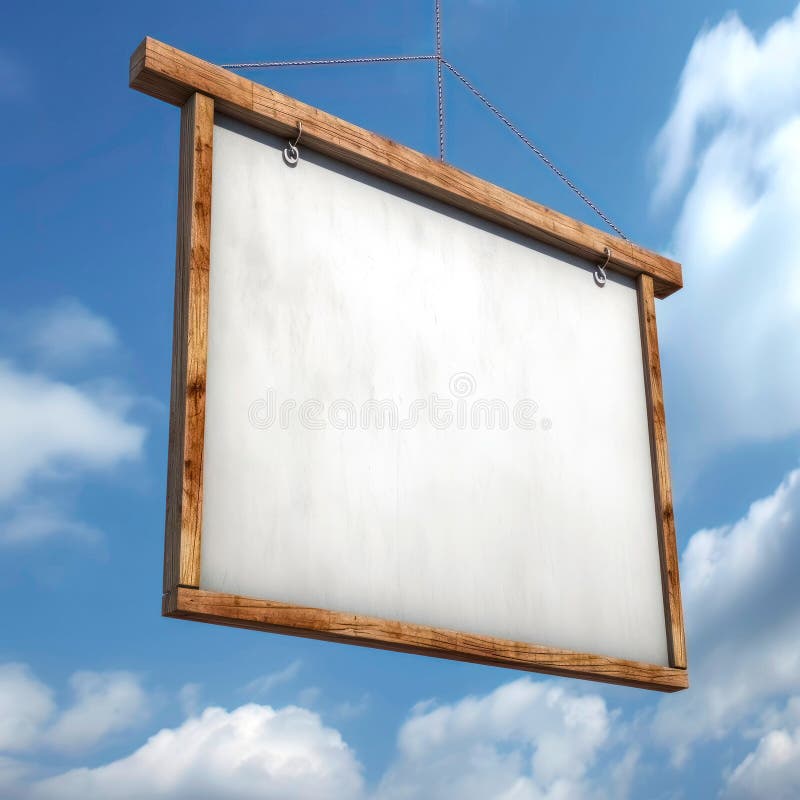 Template , Hanging Sign Board Stock Illustration - Illustration of ...