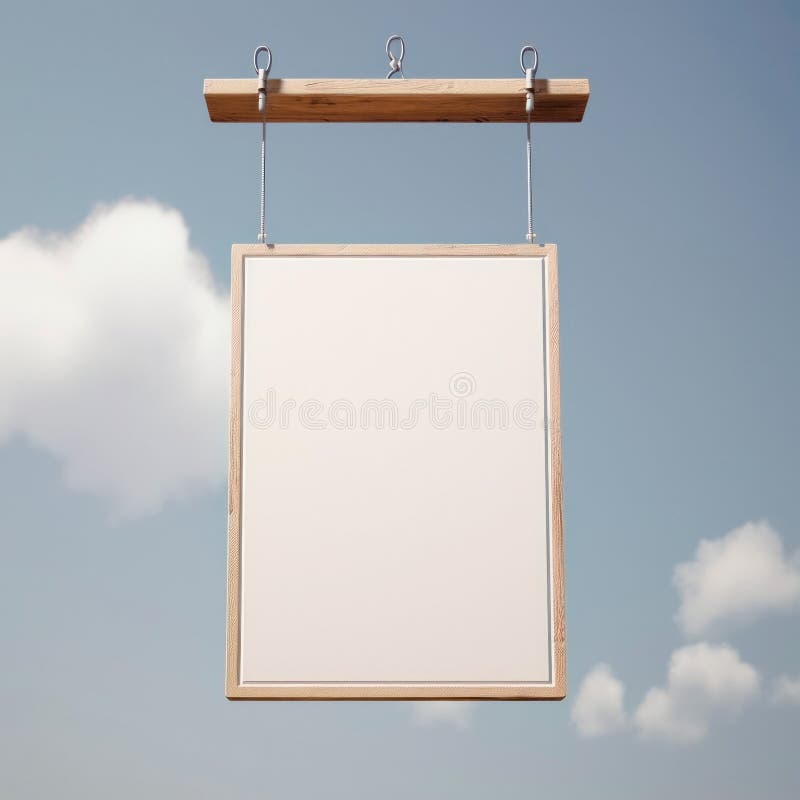 Template , Hanging Sign Board Stock Illustration - Illustration of ...