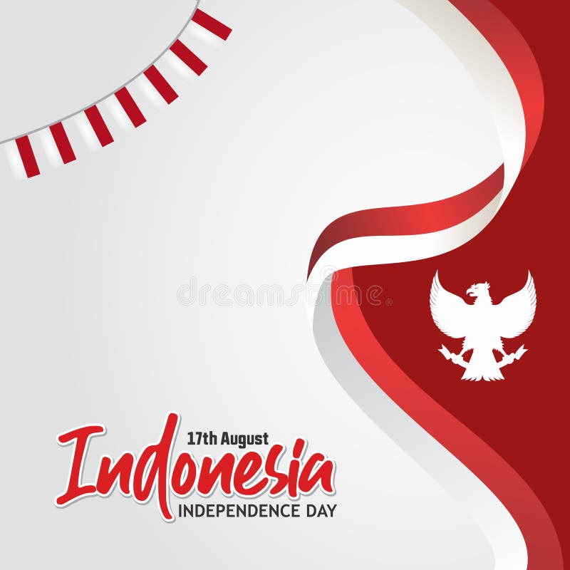 Template Happy Indonesia Independence Day Design Stock Vector ...