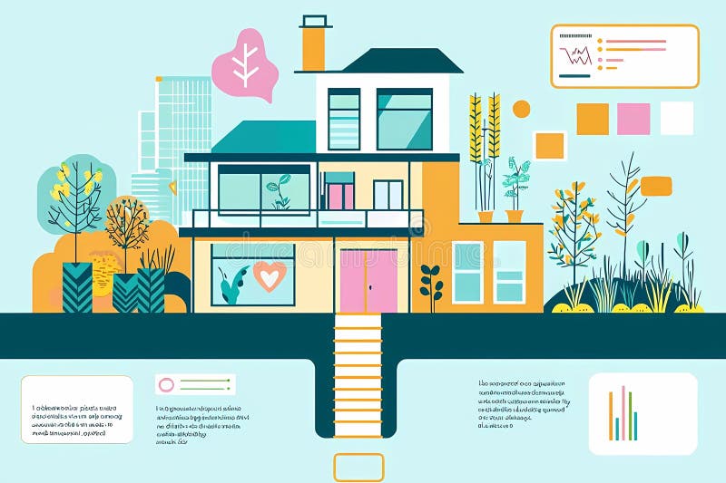 Template of Home Sale and Maintenance of Housing Stock Illustration ...