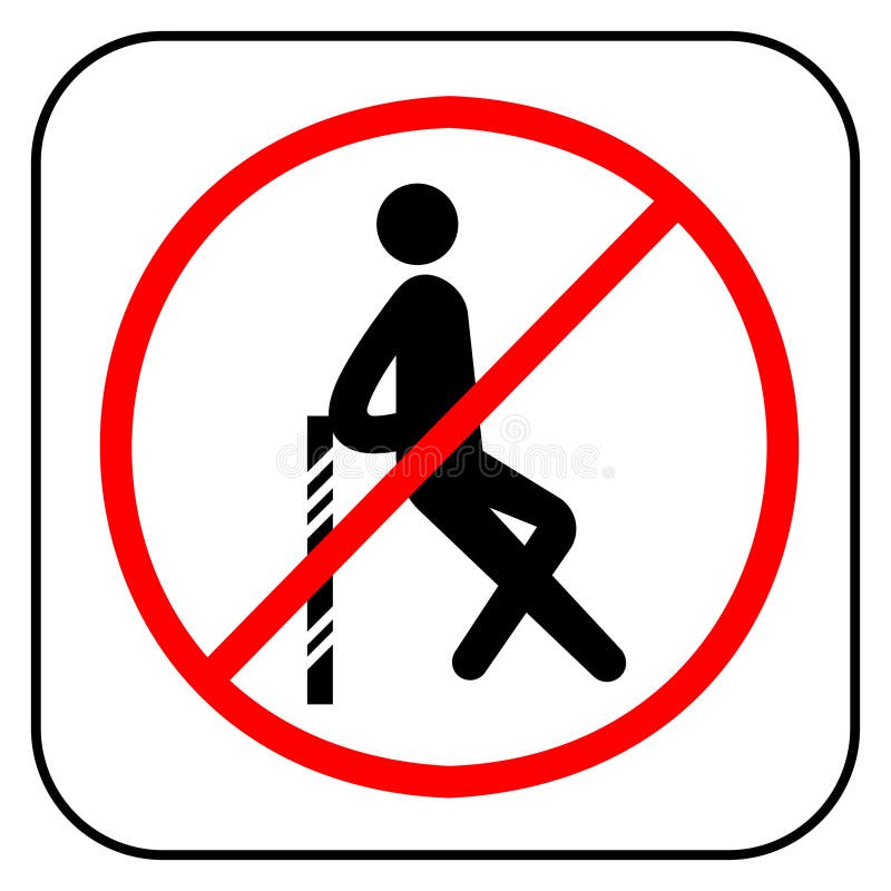 Do Not Lean Sign Stock Illustrations – 43 Do Not Lean Sign Stock ...