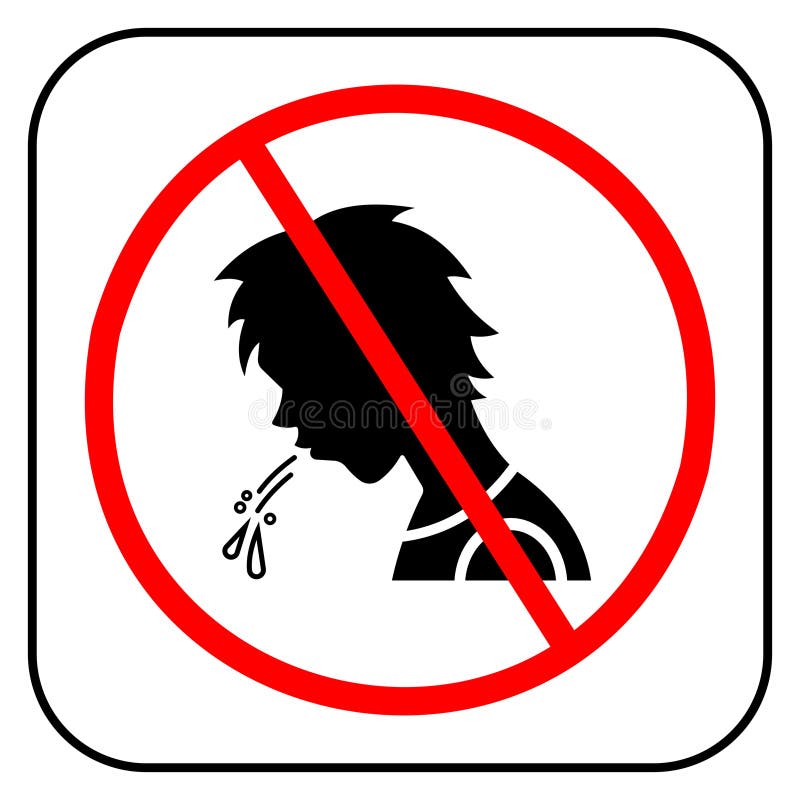 No spitting vector icon stock vector. Illustration of poster - 319256362