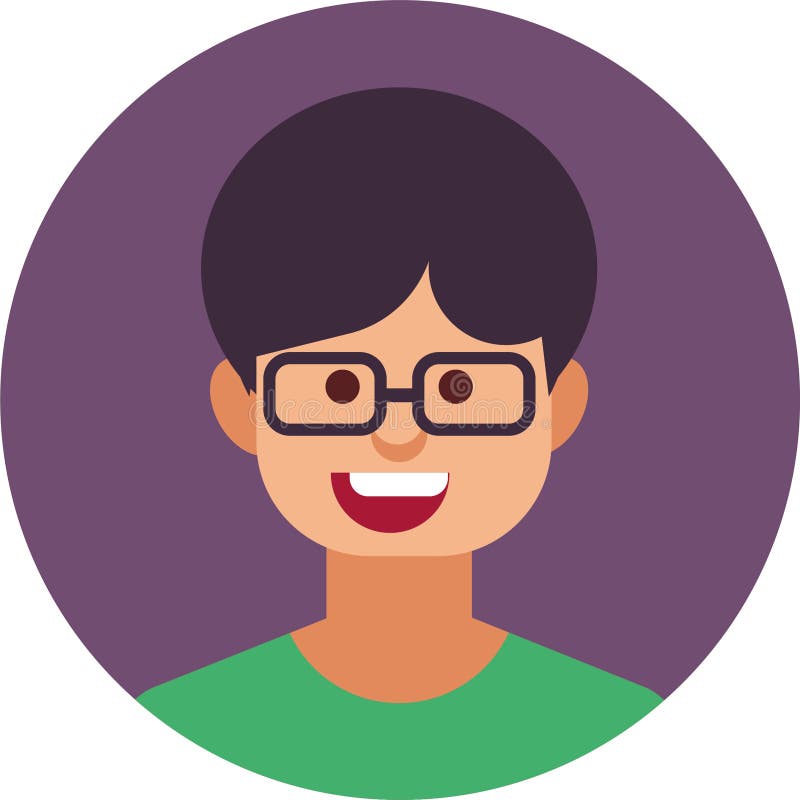 Boy`s profile picture stock vector. Illustration of icon - 177134238