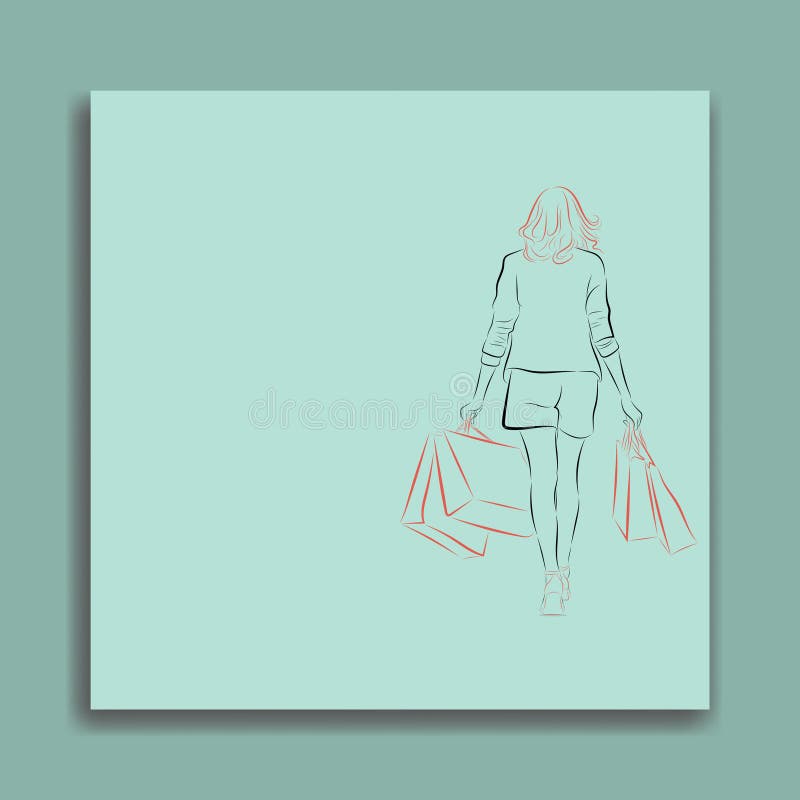 Post Template for Social Media about Illustration of a Girl Carrying ...