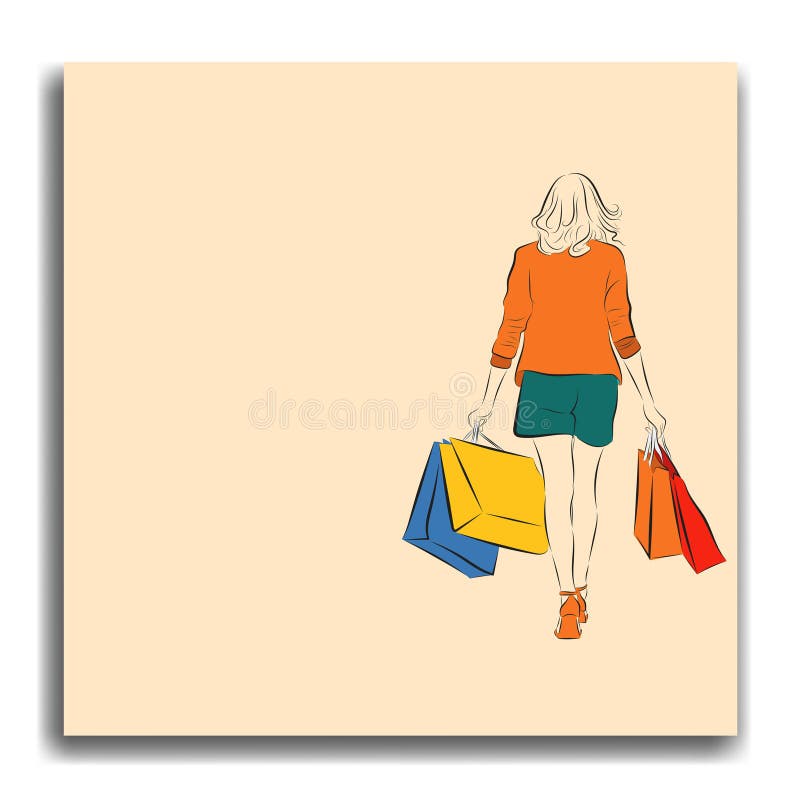 Post Template for Social Media about Illustration of a Girl Carrying ...